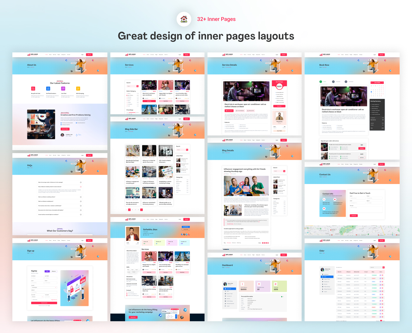 Inflanar - Influencer Marketing Service Selling Marketplace Laravel Script by QuomodoTheme